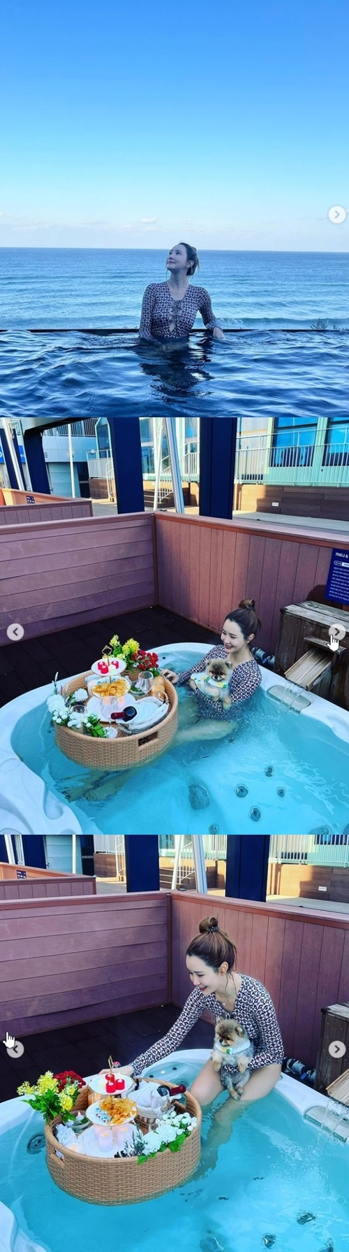 이다해, 수영복 입고 반려견과 ‘럭셔리 호캉스’ [M+★SNS]