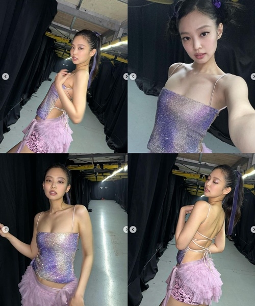 제니, 아찔 뒤태+은근한 볼륨감으로 치명 섹시美[M+★SNS]