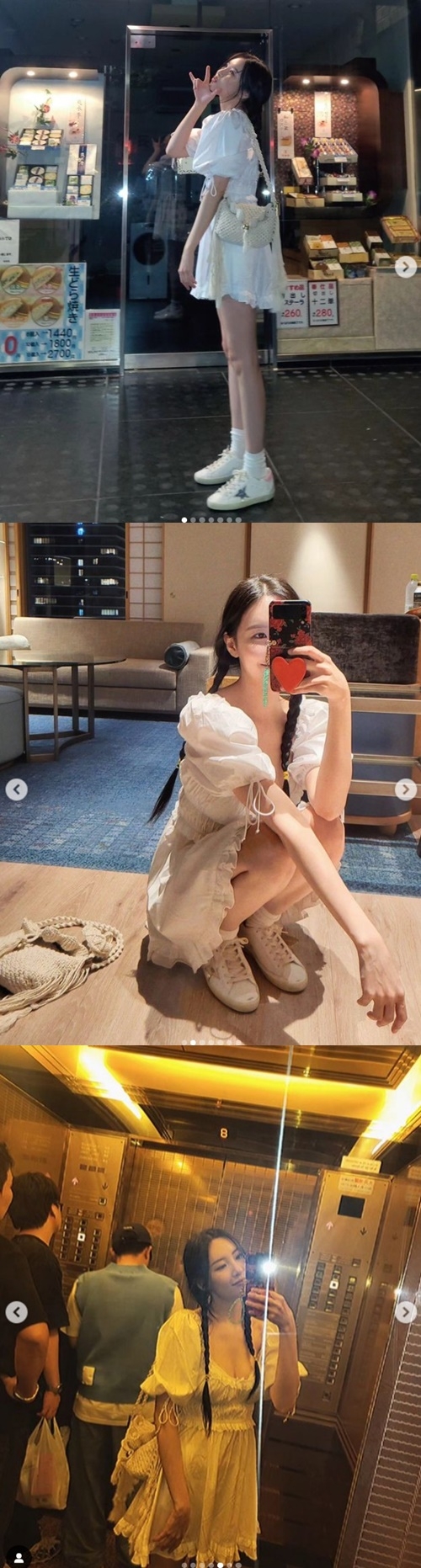 선미, 인형 같은 비주얼+우월 비율 자랑…청순 섹시의 정석[M+★SNS]