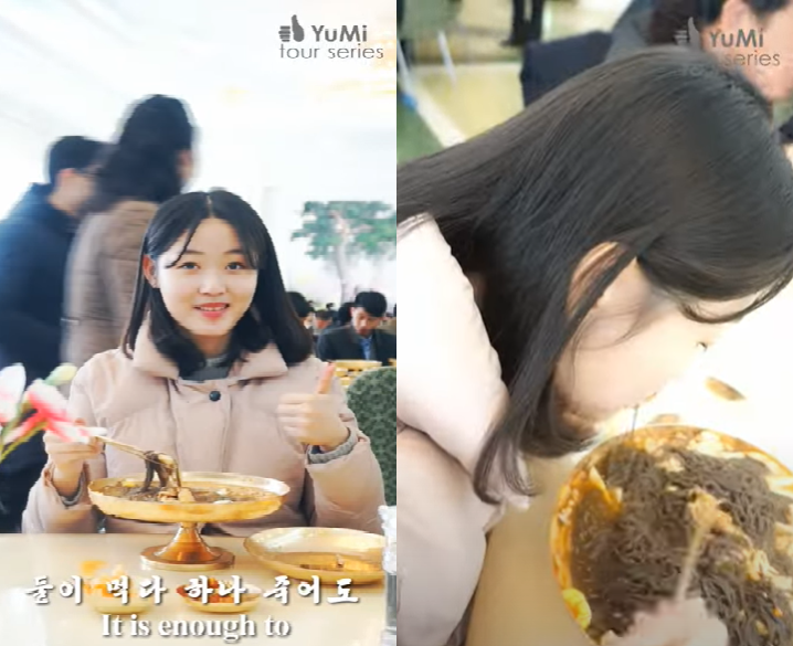 [영상] "둘이 먹다 하나 죽어도"…북 유튜버 유미, 옥류관 선전 나서