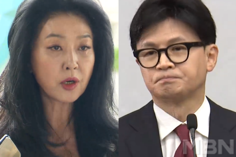 김부선 "이재명과 다른 한동훈"…공개 지지 선언