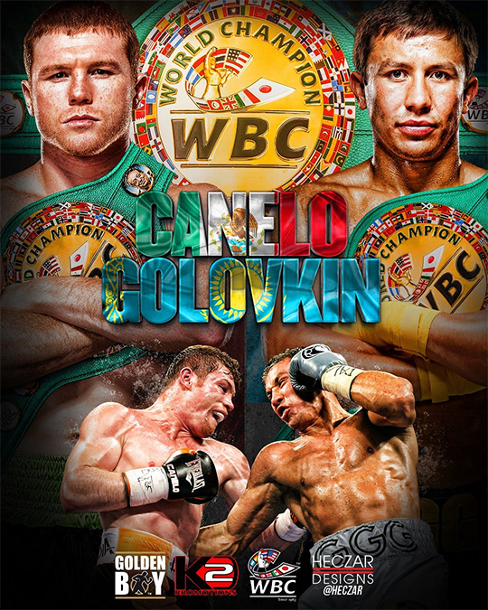 카넬로vs골로프킨 기대↑…WBC타이틀전 포스터 공개