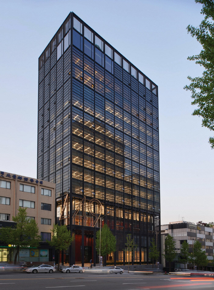 Two juxtaposed office buildings in Seoul, South Korea : r/architecture