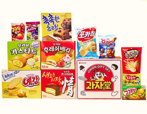 오리온 추석 시즌 온라인 한정판 과자당 선물세트 출시