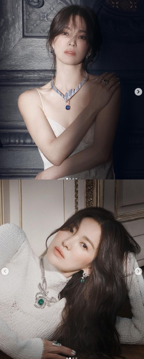송혜교 고혹美 우아한 아름다움 자랑…김히어라 “눈부셔♥”[m ★sns]